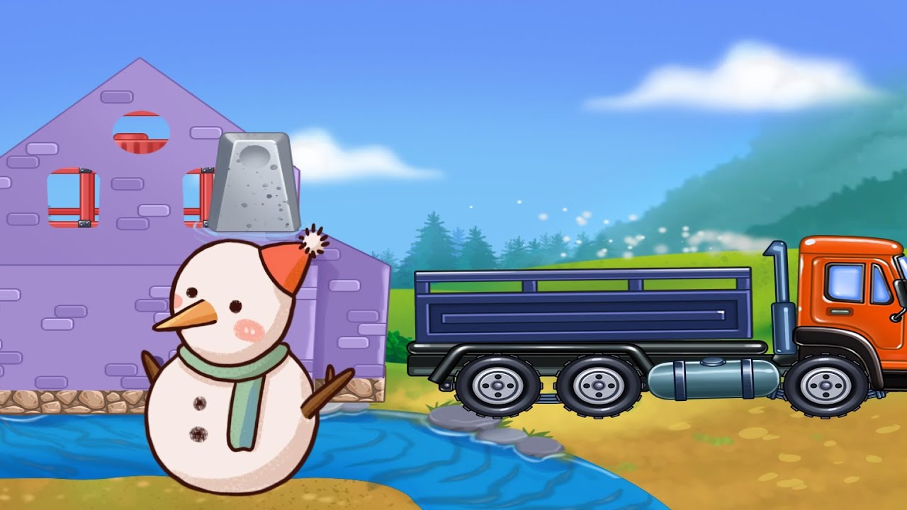 Truk monster , Truk derek, truk hijau salju .. dinggin - YouTube