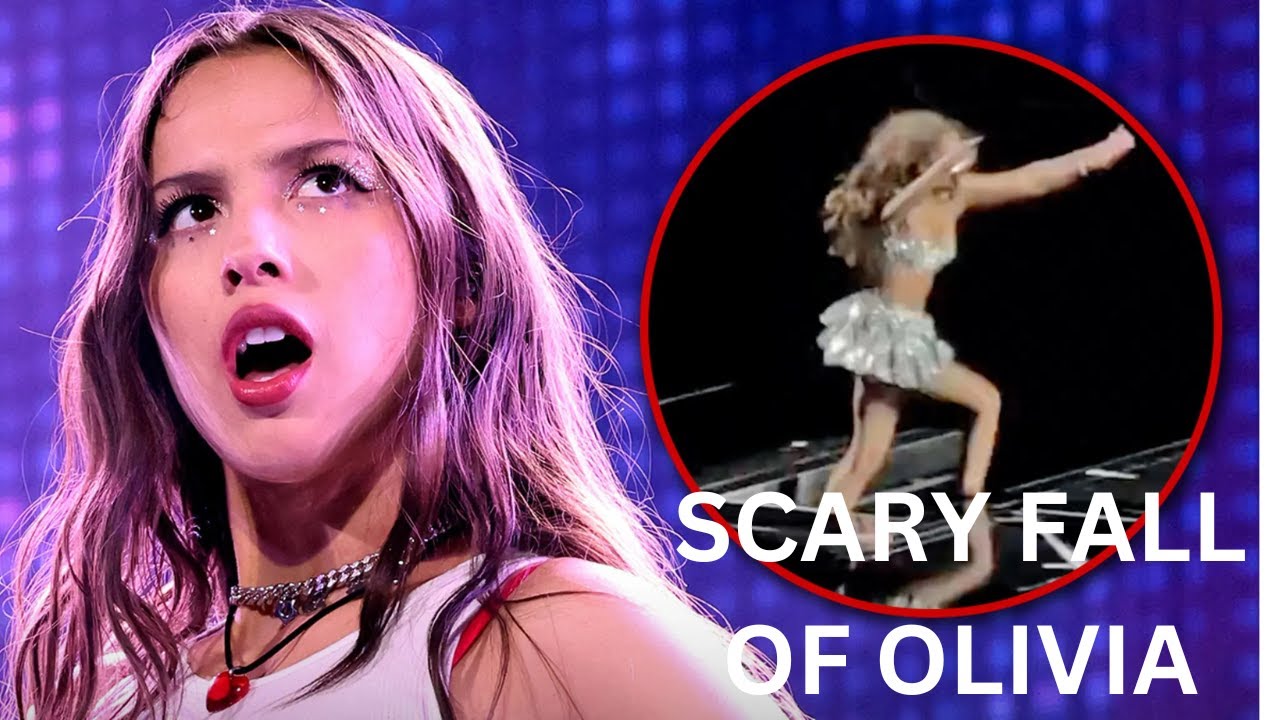 Olivia Rodrigo FALLS Into Hole During Onstage Mishap at Guts Tour - YouTube