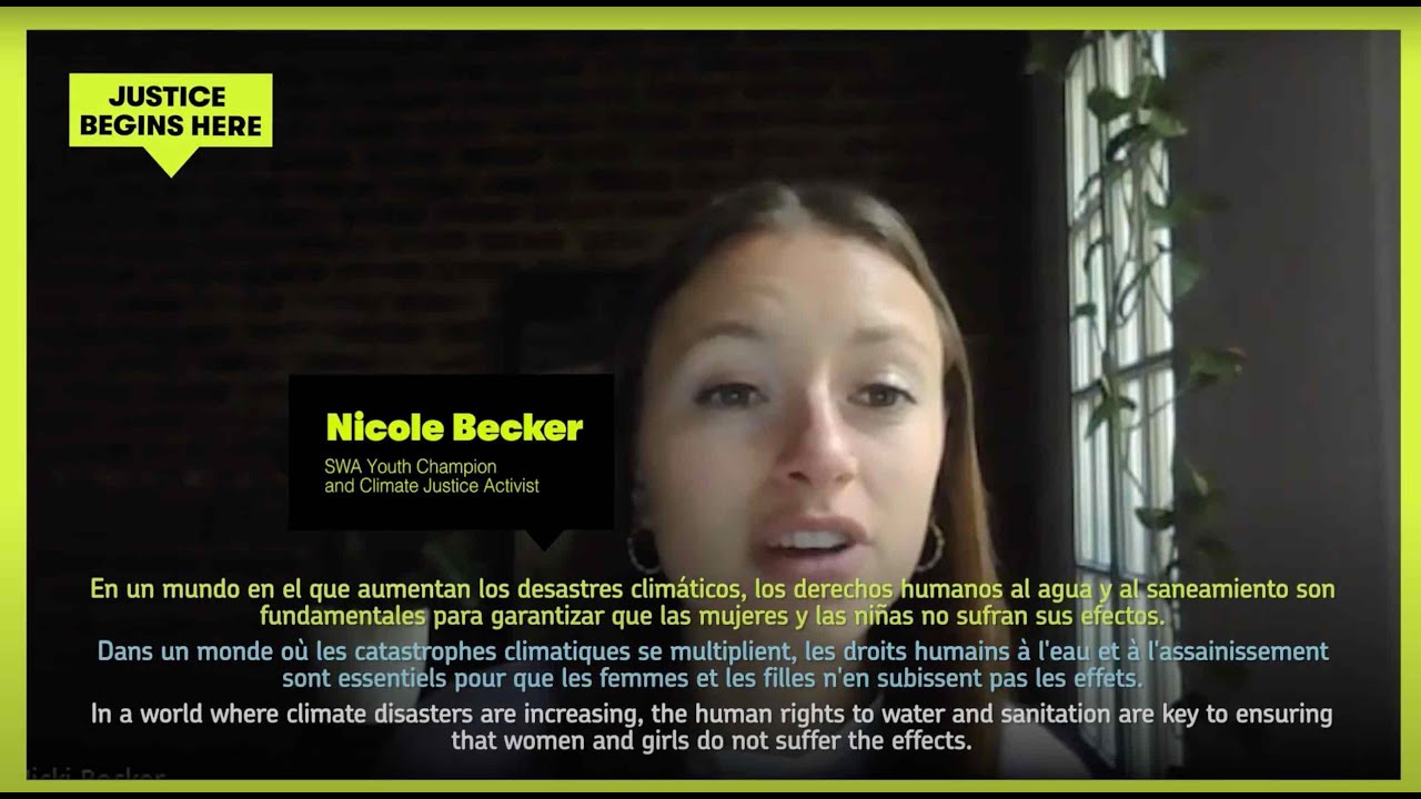 #JusticeBeginsHere: Nicki Becker speaks about gender, climate justice ...