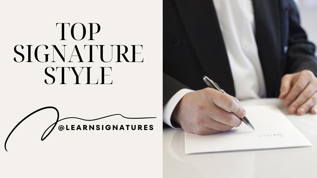 How to make best signature design |creative signature | unique ...