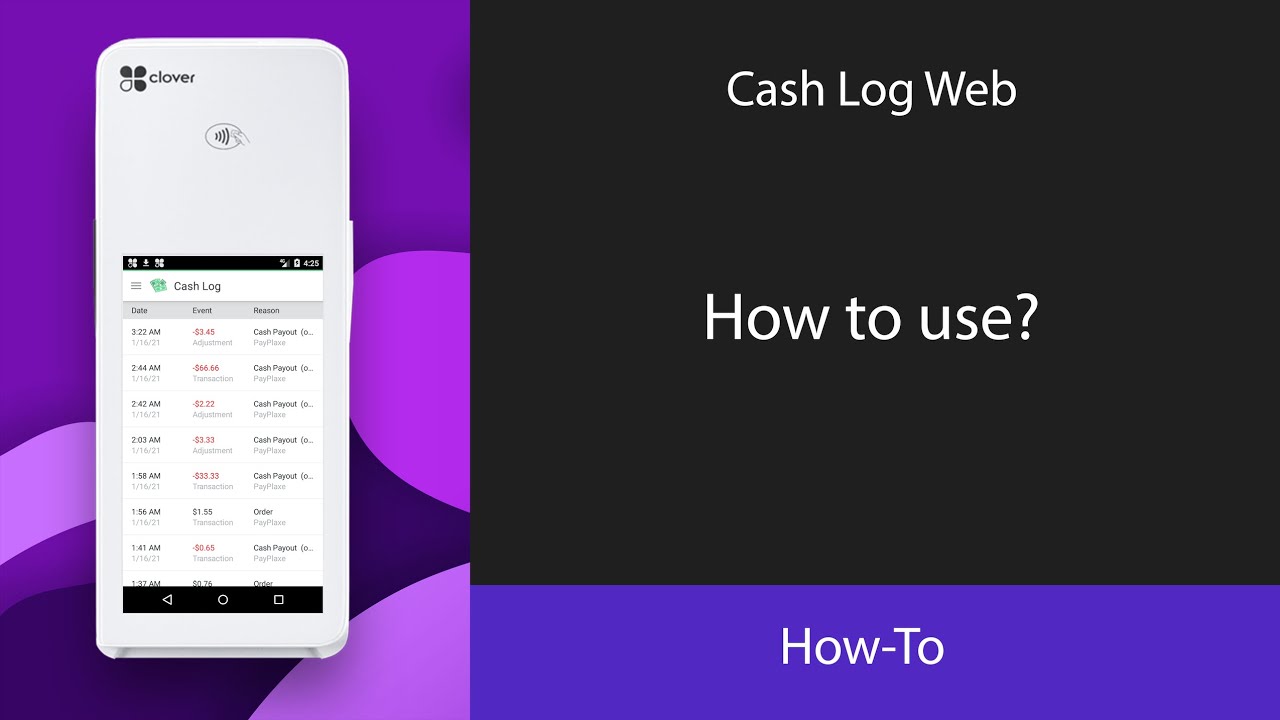 Clover Cash Log Web: How to use? - YouTube
