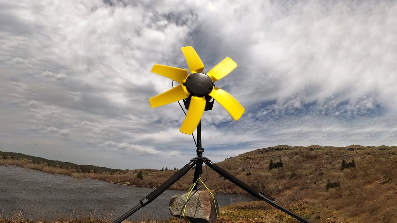 便携式微型風力發電機！風、水、手搖三種方式發電，外出露營再不怕手機沒電 | windlily wind turbine - YouTube