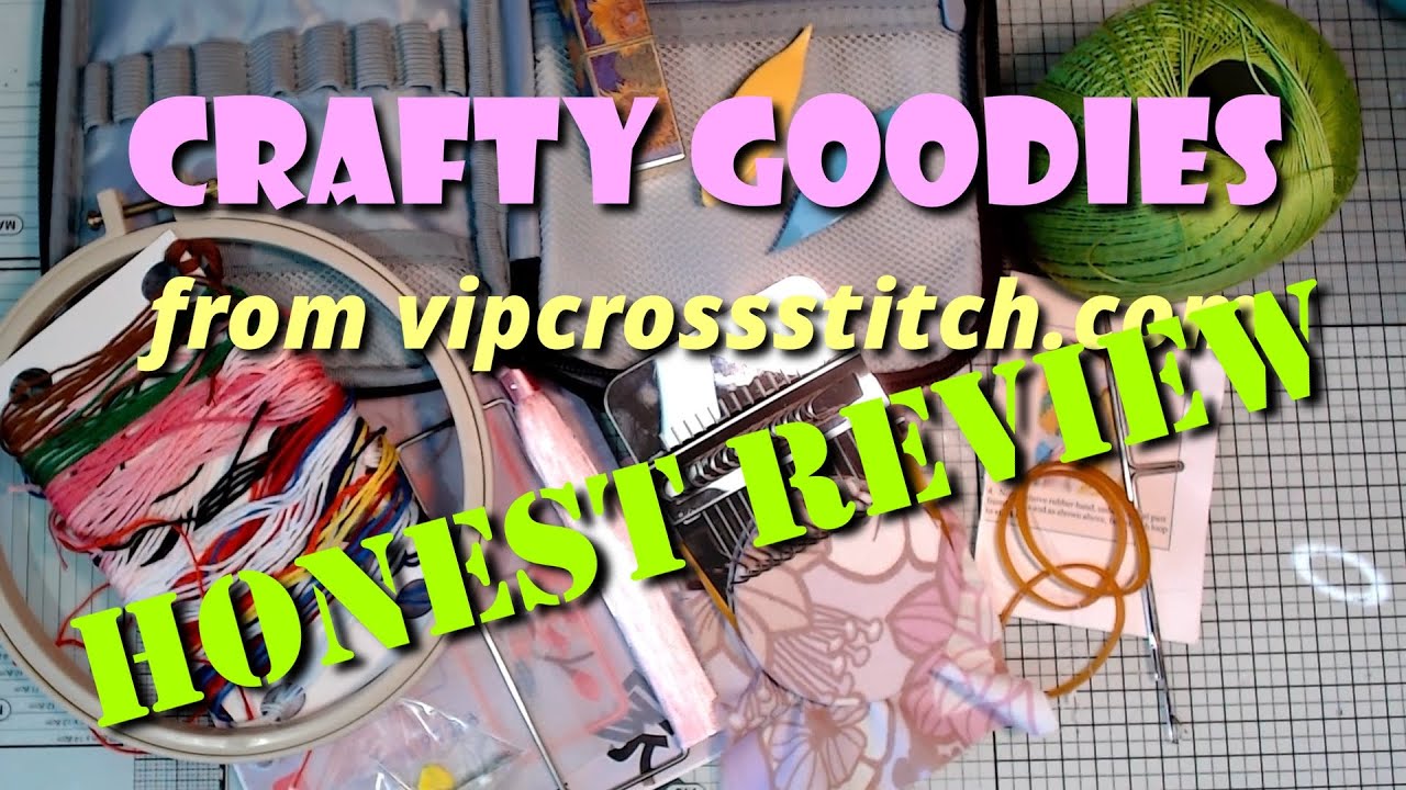 Trying out craft supplies from #vipcrossstitch - YouTube