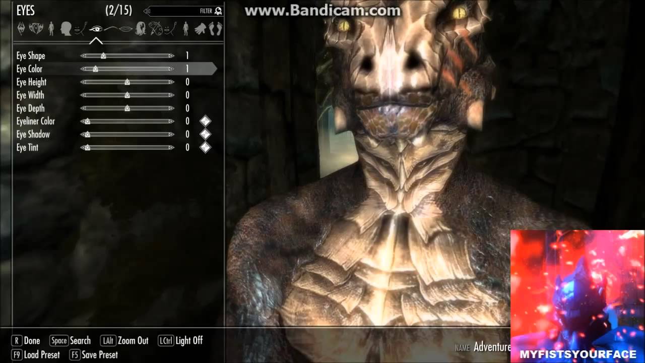Skyrim Modded Character Creation - Argonian - YouTube