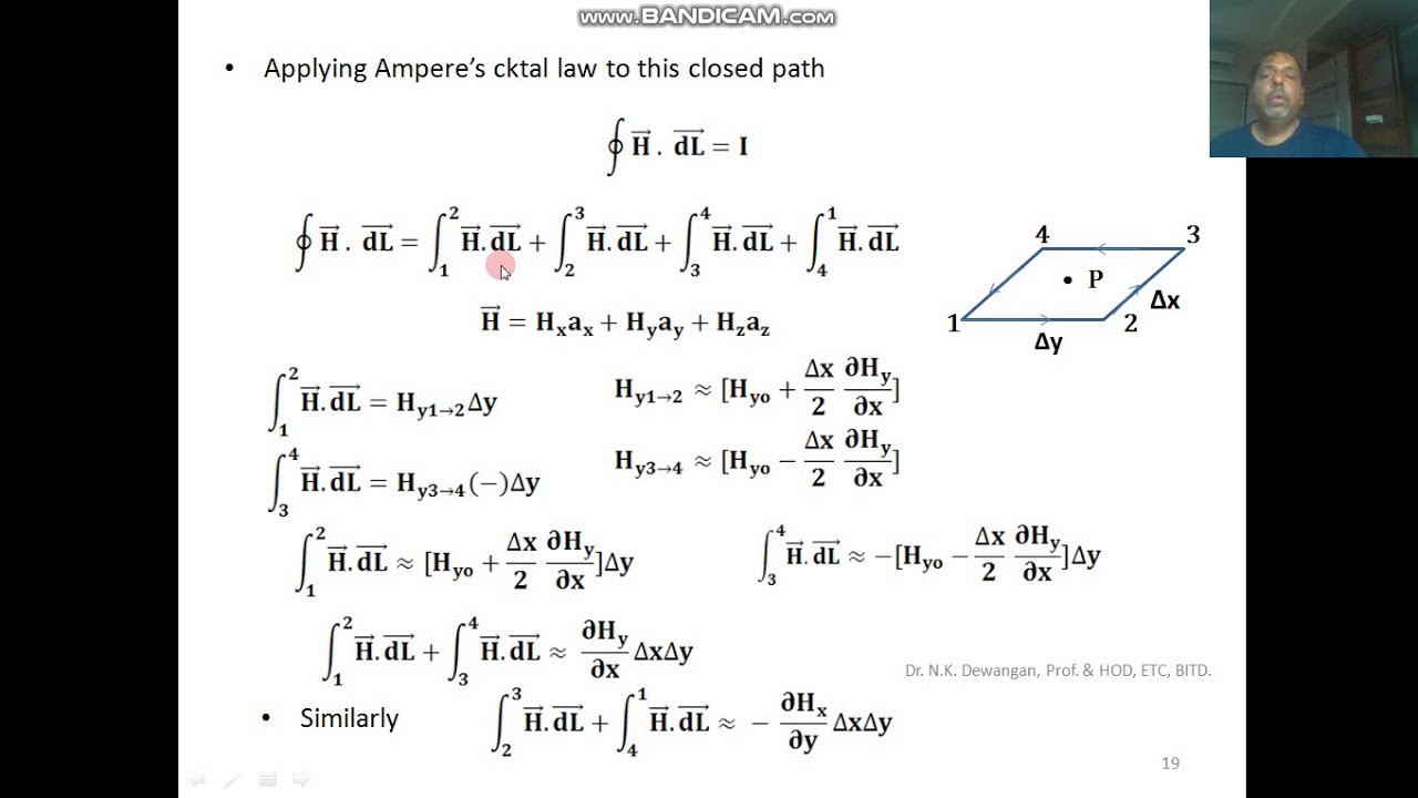 Ampere's Law in Point Form-Curl of H vector - YouTube