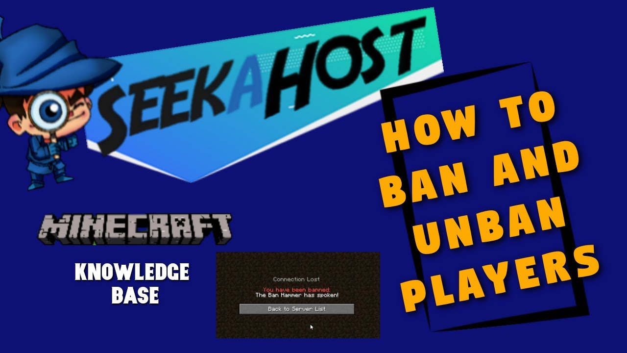 How To Ban Or Unban Players On Minecraft Servers - YouTube