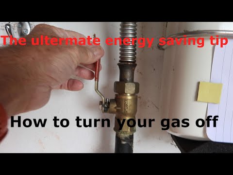 How to turn your gas off. The ultimate energy saving tip.