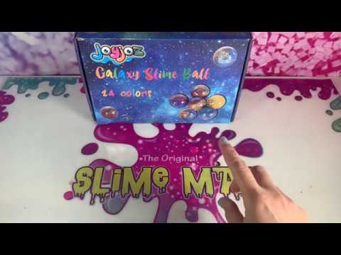JoyJoz Galaxy Slime Balls | Unboxing & Slime Mixing - YouTube