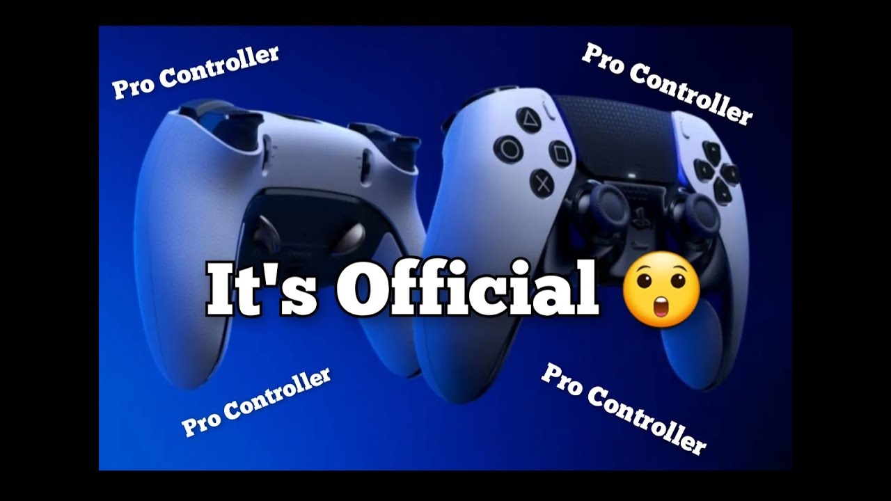 Official PlayStation 5 Pro Controller Revealed - YouTube
