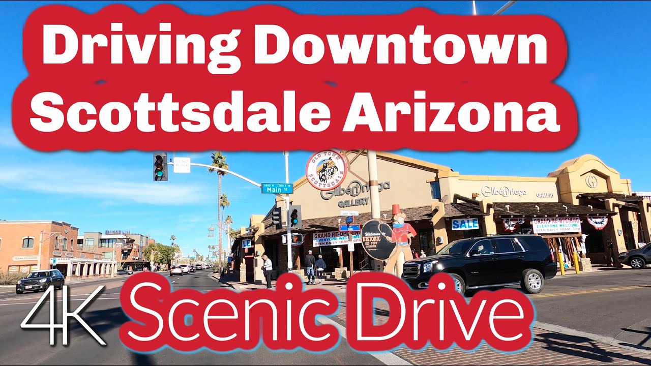 Driving in Arizona- 4k Scenic Drive Tour Scottsdale AM Tour - YouTube