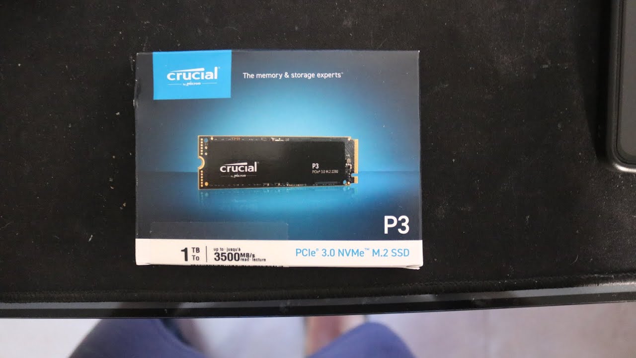 Crucial P3 1TB M.2 SSD NVME PCIE Gen 3 Unboxing - YouTube
