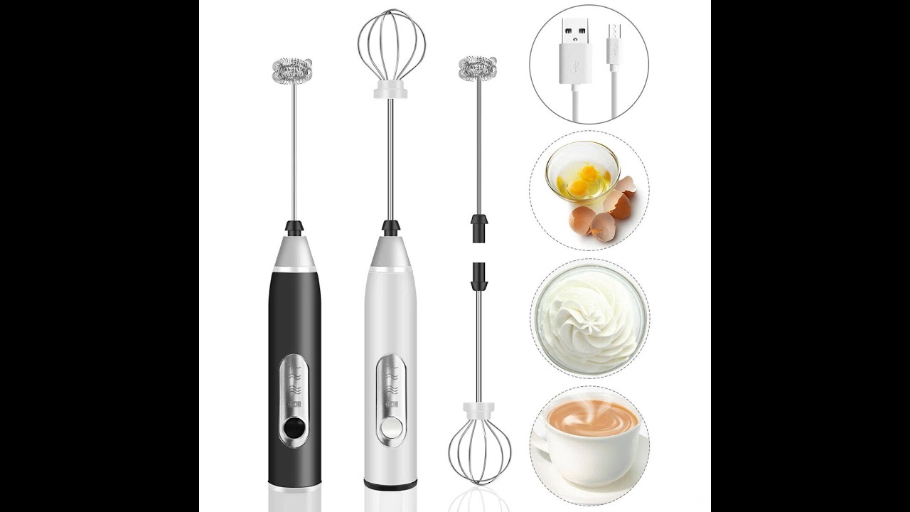 Misturador Bebidas Ovos Mini Mixer Fuê Portátil Elétrico Recarregável ...