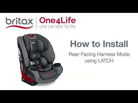 How to Install Rear-Facing with LATCH: Britax One4Life Car Seat - YouTube