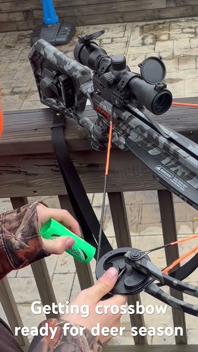 Getting your crossbow ready for bow season. Crossbow set up, target ...