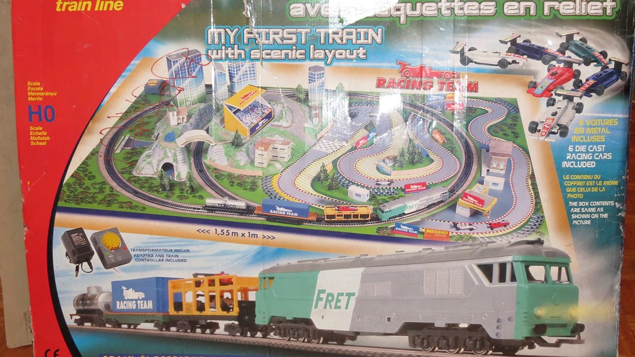 Mehano My first train, with scenic layout - YouTube