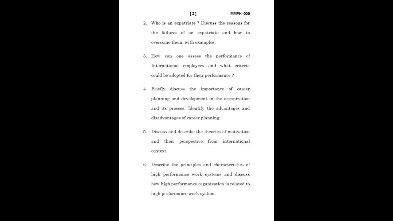 MMPH - 009 December 2023 Question Paper - YouTube