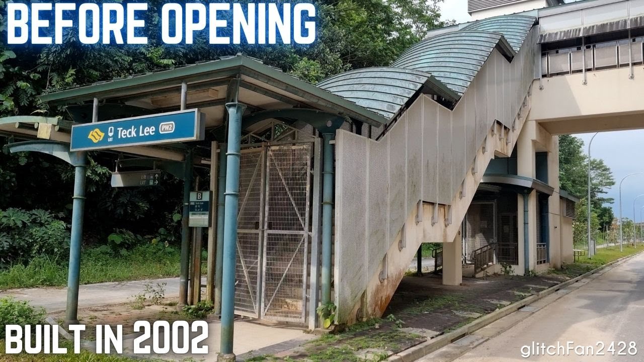 Teck Lee LRT Station: A Glimpse Years Before the Grand Opening - YouTube