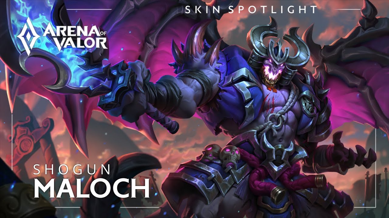 Skin Spotlight: Maloch — Shogun | Arena of Valor | TiMi - YouTube