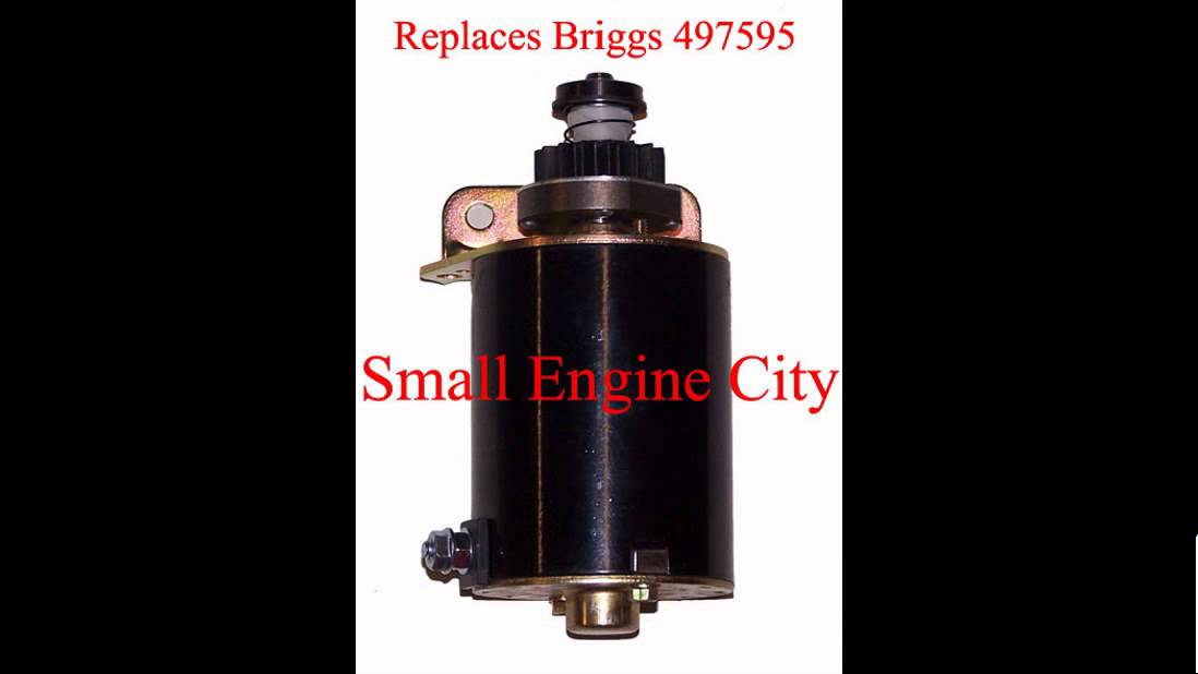 Briggs and Stratton Electric Starter - Aftermarket - YouTube