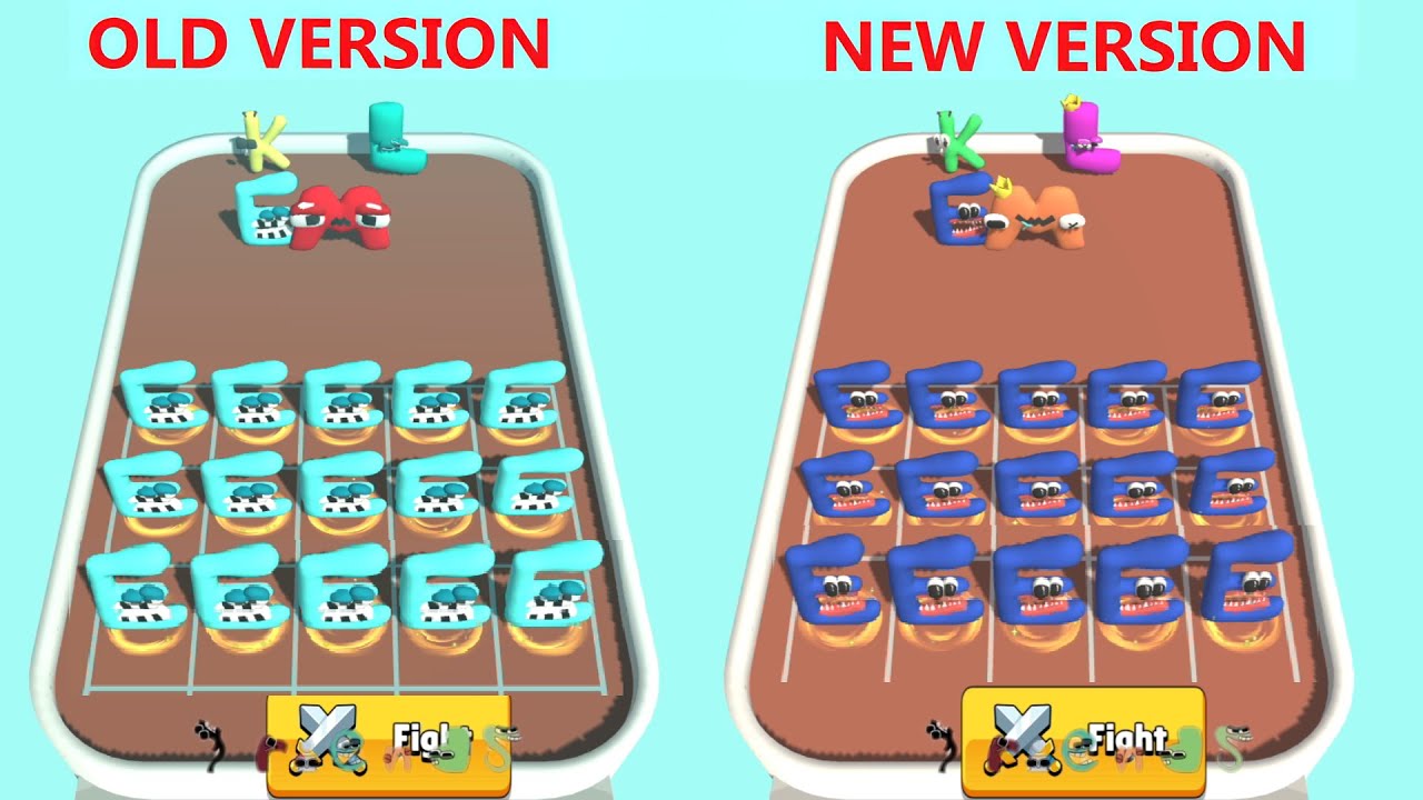 MERGE 'ALPHABET LETTER LORE' OLD VS NEW Version ⭐⭐⭐⭐⭐ Level 8,9,10,11 ...