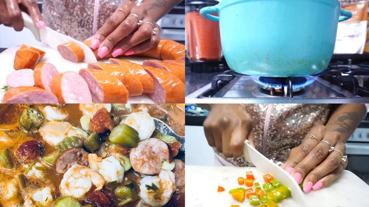 Cook With Me! My Gumbo Recipe! 🥘Simple! Easy! & Delicious! #cookwithme ...