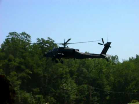 Apache Helicopter Overhead - YouTube