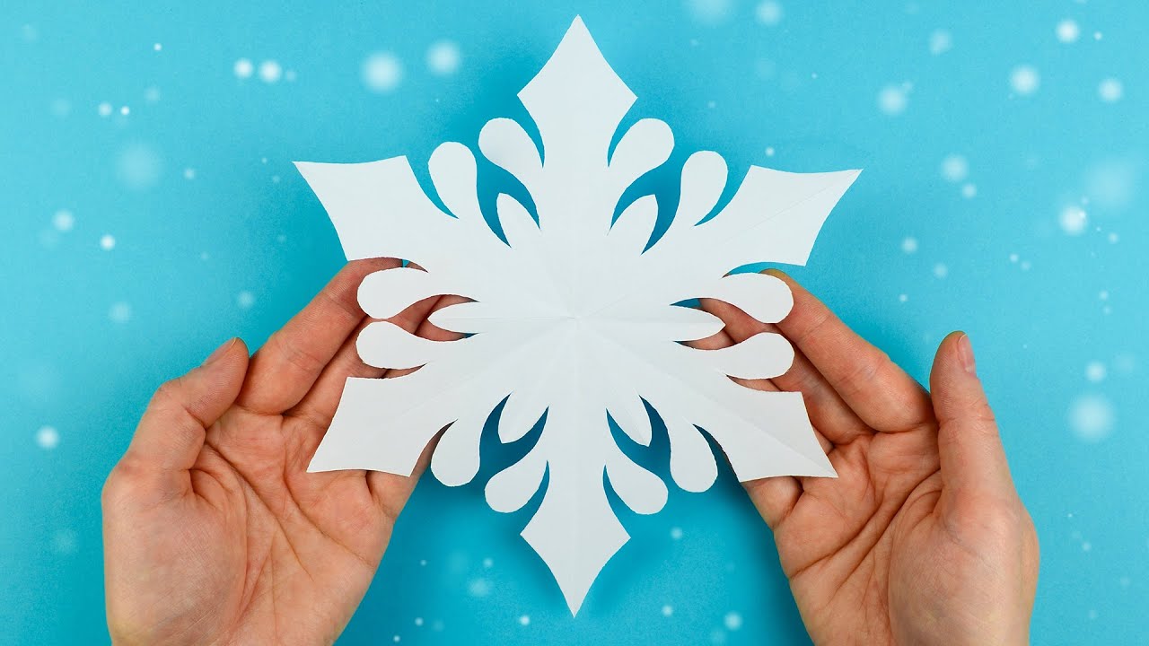 How to make easy paper snowflake | DIY Christmas decor ideas - YouTube