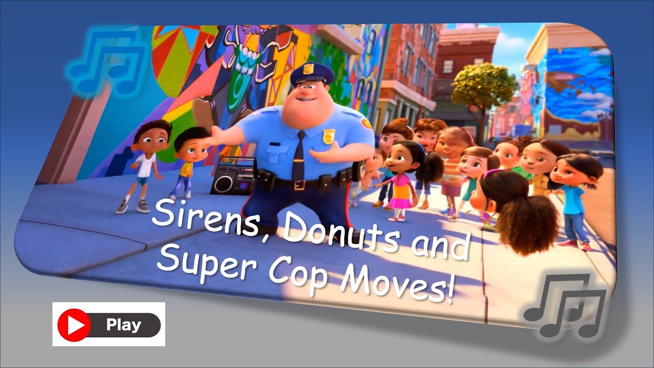 🚨 Sirens, Donuts, and Super Cop Moves! 🍩👮‍♂️ | A Fun Song for Kids 🎶 ...
