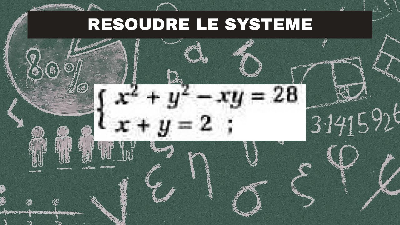 Résoudre un système d'équations avec des carrées - YouTube