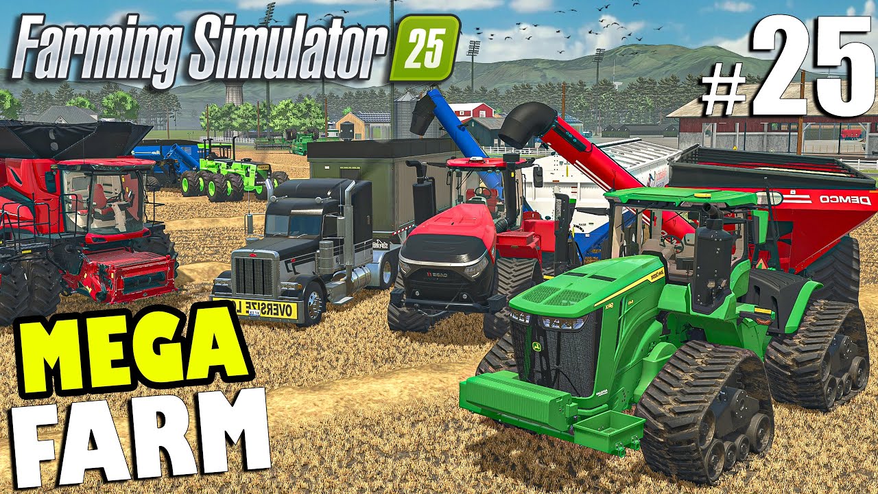 CUTTING 350.000 LITERS of BARLEY | MEGA FARM Challenge | Farming ...