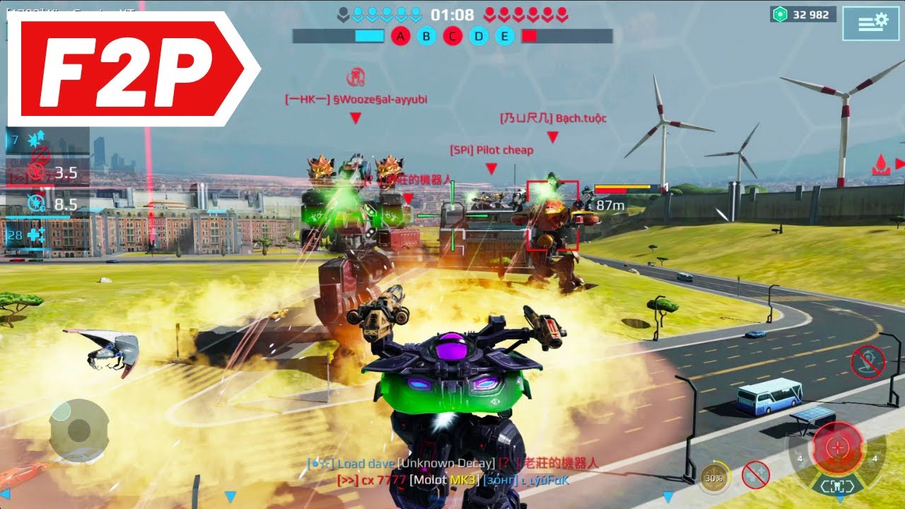 Free to Play Hangar in War Robots - Domination Gameplay (No Commentary ...