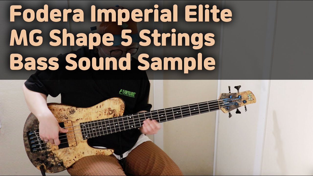 Fodera Imperial Elite MG Shape 5 Strings SIngleCut Bass Sound Sample ...