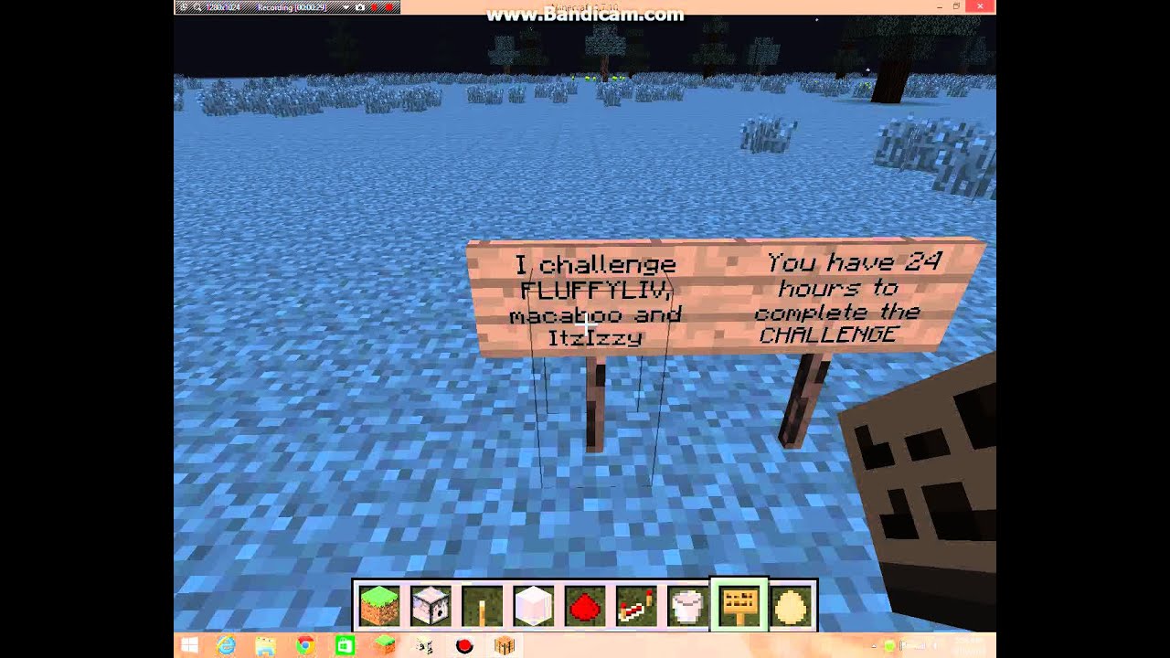 ALS Water Bucket Challenge in MINECRAFT!!!!! - YouTube