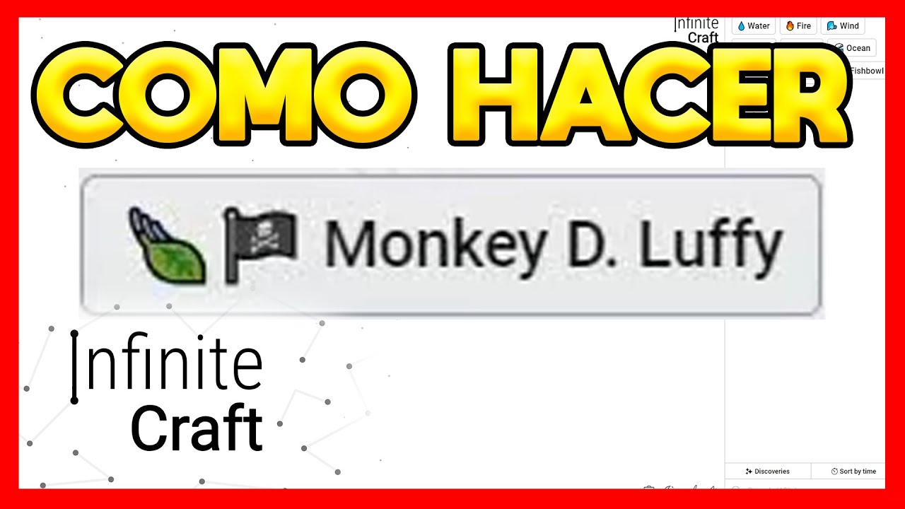 COMO HACER A LUFFY EN INFINITE CRAFT - YouTube
