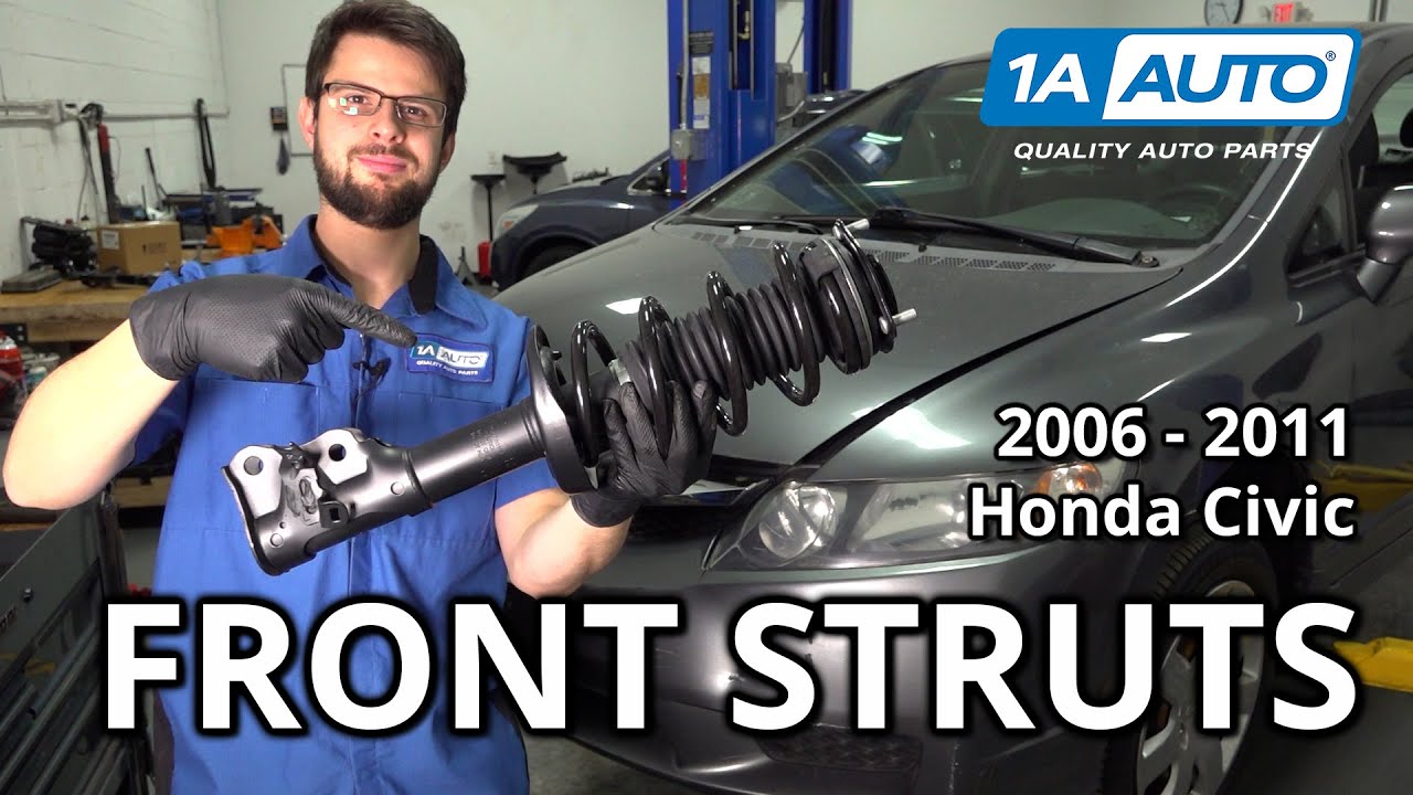 How to Replace Front Struts 2006-2011 Honda Civic - YouTube