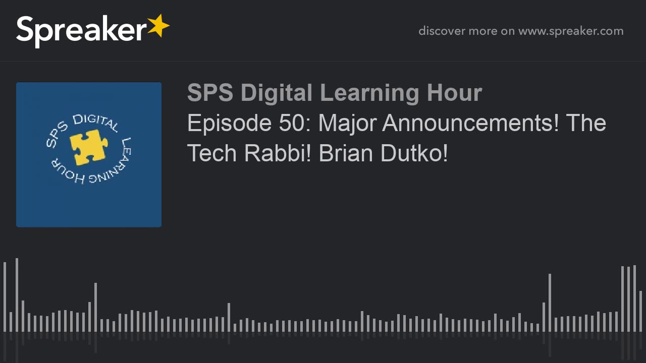 Episode 50: Major Announcements! The Tech Rabbi! Brian Dutko! - YouTube