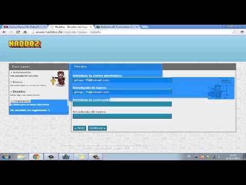 como crear una cuenta en haddoz - YouTube
