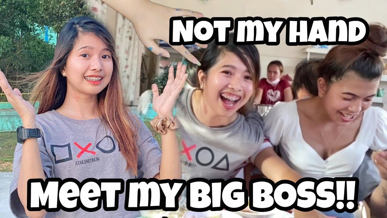 Meet My Big Boss + No Hands Challenge - YouTube