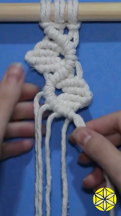 Tutorial👆de Macramê Padrão Folha! #macrame #tutorialmacrame #macramepassoapasso #macramepattern ...