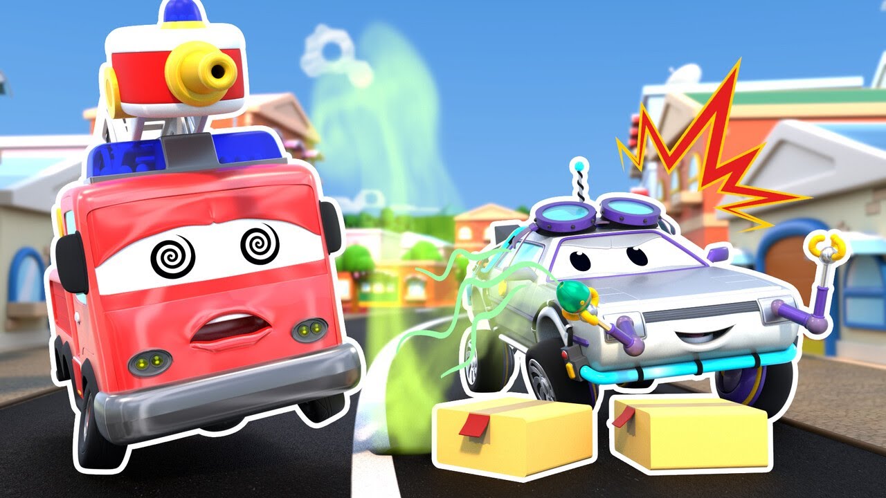 POLICE TRUCK vs. FIRETRUCK! Who will win? | Emergency Vehicles for Kids ...