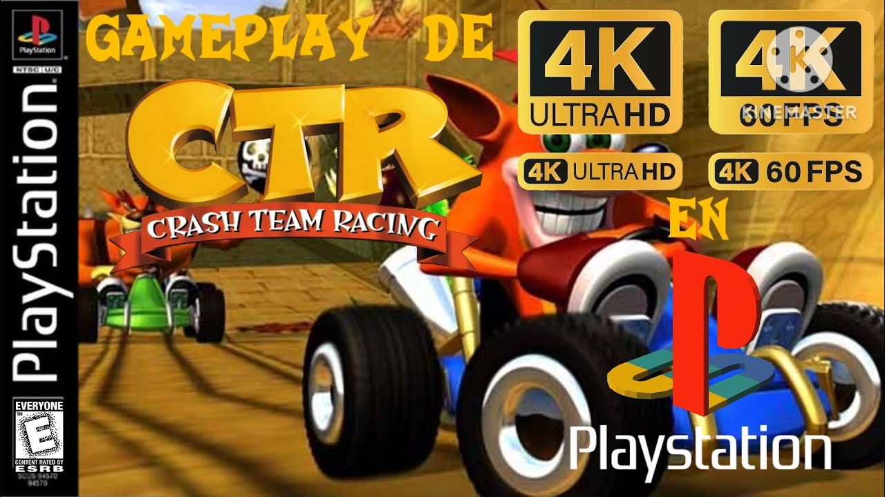 Gameplay De CTR: Crash Team Racing (1999) (PS1 4K Ultra HD 60FPS) - YouTube