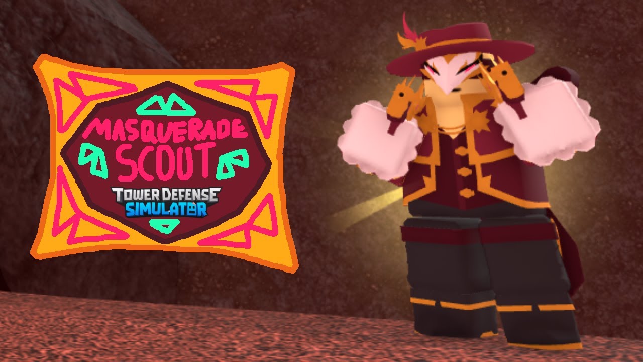 New Masquerade Scout Skin Showcase | Tower Defense Simulator TDS - YouTube