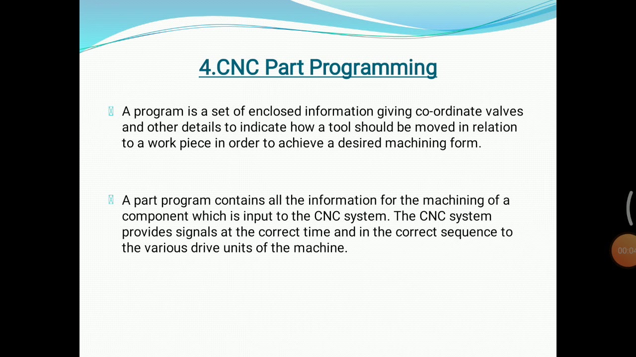 CNC part programming. - YouTube