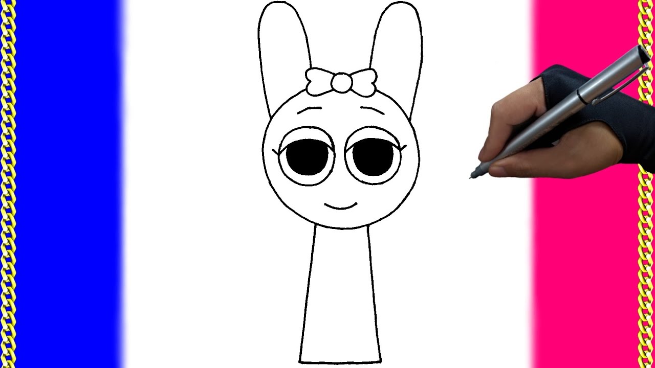 How To Draw Pinki Sprunki - YouTube