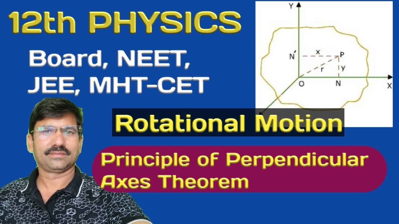 12th Phy | Principle of Perpendicular Axes | Perpendicular axes theorem ...