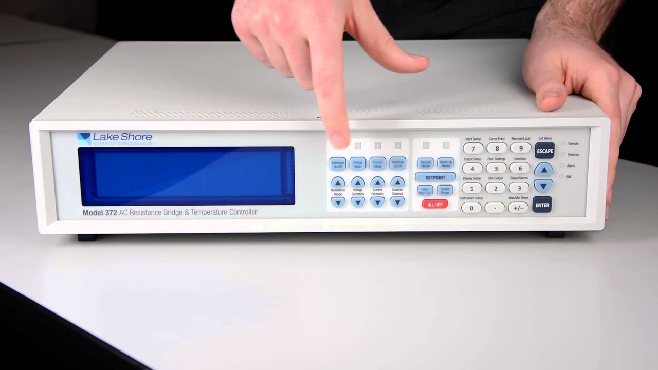 The Lake Shore Model 372 AC resistance bridge/temperature controller ...