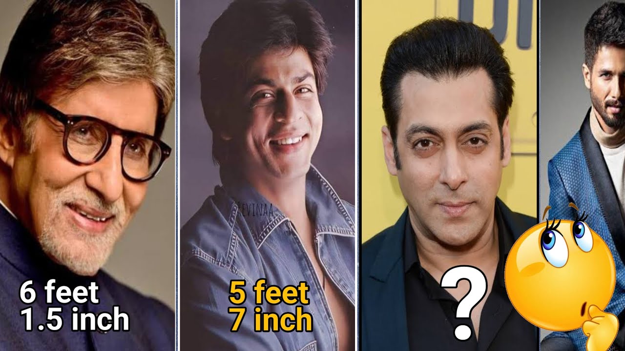 Bollywood Actors and their height - YouTube