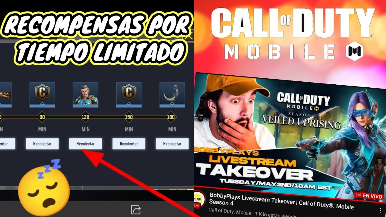 CÓMO CONSEGUIR RECOMPENSAS POR TIEMPO LIMITADO(LIVESTREAM BOBBY PLAYS) COD MOBILE TEMPORADA 4 ...