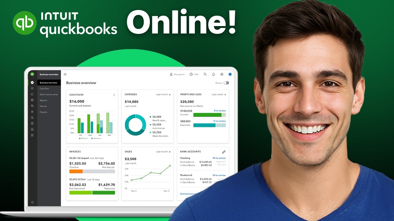 Intuit QuickBooks Online For Beginners | How To Use QuickBooks Online ...