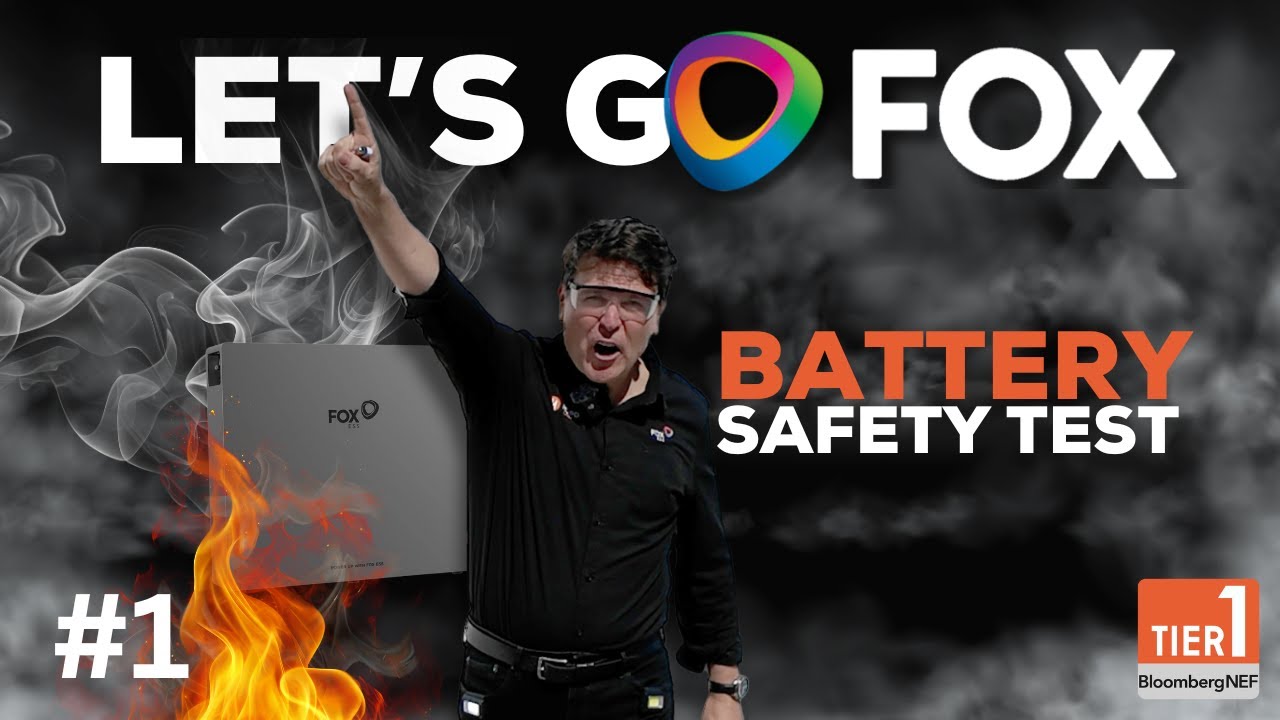 Fox ESS Battery Safety Test #1 - Fire Test with Mark Becker - YouTube